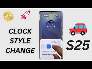⏰ How to Change Lock Screen Clock Style on Galaxy S25/S25+/Ultra 📱