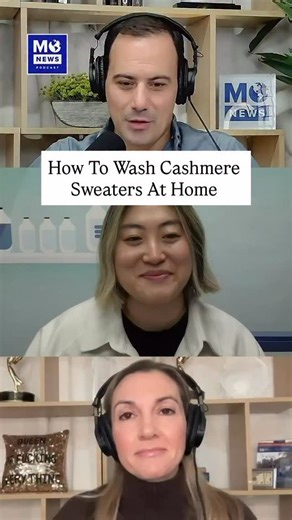 Mo News on Instagram: "One of the most common winter questions we get: do wool sweaters always need a trip to the dry cleaner? @downy laundry scientist Sammy reveals that many sweaters can actually be washed at home — as long as the care label allows it. #ad Put the sweater in a mesh bag and run the washing machine on a delicate or hand-wash cycle with cold water. Skip the dryer and lay it flat to dry to help it keep its shape. Catch more tips on The Laundry Lowdown series on the Mo News podcast