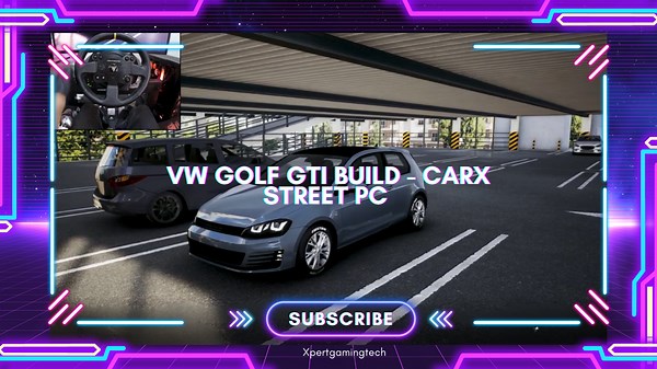 CarX Street: VW Golf GTI Build and Steering Wheel Action