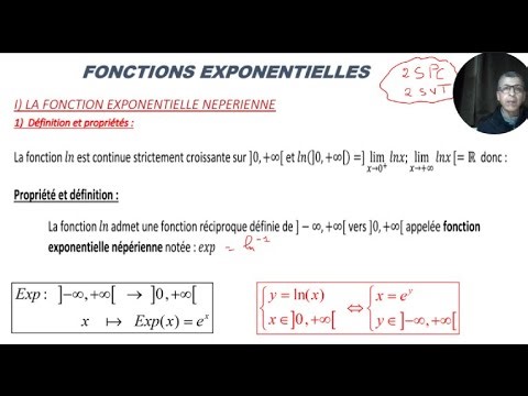 Live 18/2SPC-2SVT/Fonction exponentielle/Cours-Exercices/Equations- Inéquations-calcul de Limites
