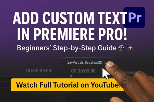 70 shares · 11 comments | STOP SCROLLING if you edit videos! Are you still using plain boring text in your videos?  Let me show you how to add customized text like a pro in Adobe Premiere Pro  Watch how I do it step-by-step — it’s super easy and game-changing for your edits! Full tutorial in first comment #PremiereProTips #SavVisualsKreation23 #LearnVideoEditing | SA visualsplus | Facebook