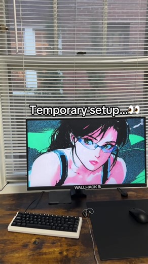 New desk on Friday and posting next week #viral #techtok #blacksetup #compsetup #desksetup