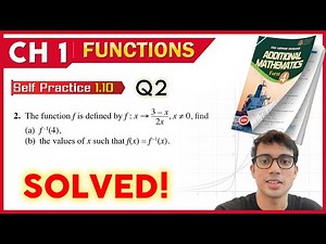 Self Practice 1.10 Q2 | Form 4 Add Maths Chapter 1