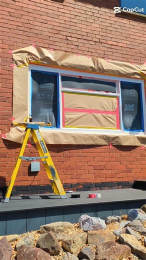 uPVC spraying to colour match windows