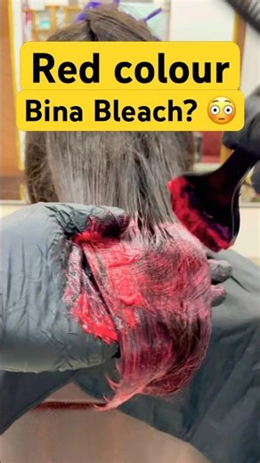 Red Without Bleach? 😳 | Virgin Hair + 30 Volume Developer Result #shorts #ytshorts