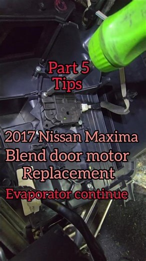 2017 Nissan Maxima | how to replace blend door actuator