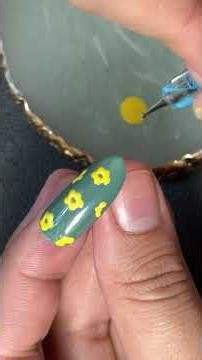 Simple Flower Nail Art Step by Step || Nail Art For Beginners