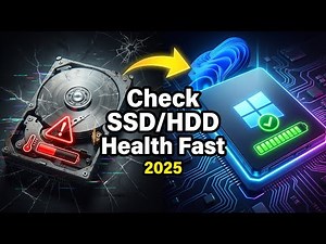 How to Check SSD/HDD Health Fast (2025) 💻