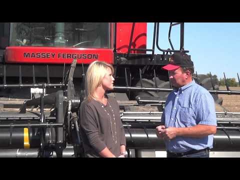 Massey Ferguson Across America-9895-Combining Soybeans in Illinois