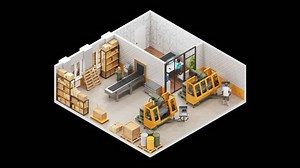 3d Warehouse Isometric Style Loop Animation Stock Footage Video (100% Royalty-free) 3420899357 | Shutterstock