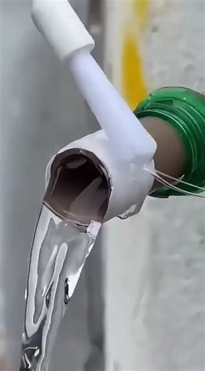 The process of making PVC pipe caps using used bottles#shorts