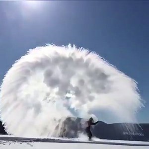 Boiling Water Thrown into sub-Zero Air= Instant Snow | Science Page