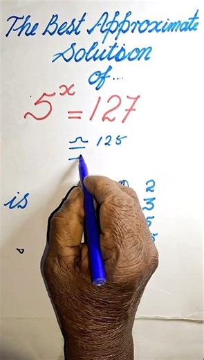 The best approximate solution of #maths #mathematics #shorts