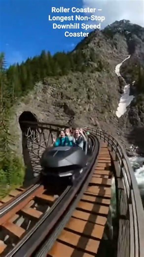 Roller Coaster – Longest Non-Stop Downhill Speed Coaster#NonStopSpeed #DownhillRush #UltimateDrop