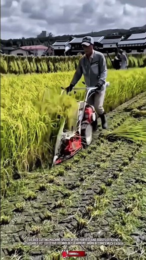 Rice Cutting Tool - Modern High-Speed Paddy Harvester
