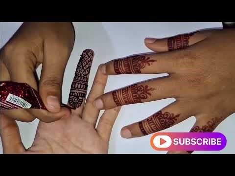 Simple Finger Mehndi Design | Easy Mehndi for Beginners