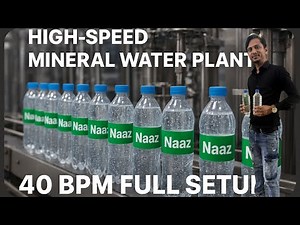 Mineral Water Plant 40 BPM Filling Machine – High Speed & Fully Automatic