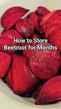 How to Store Beetroot for Months | Keep Root Vegetables for long in the Fridge #kitchentips