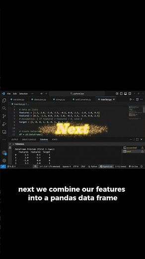 Split data like a pro! #coding #pythonprogramming #python