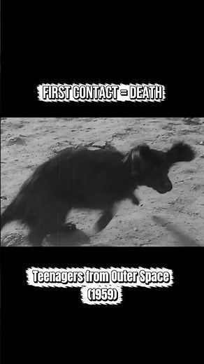 The Alien’s First Contact… And It Isn’t Friendly | Teenagers from Outer Space (1959)