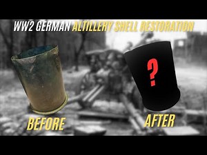 WW2 10.5cm German Altillery Shell Restoration