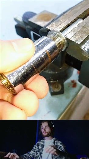 Stop Buying Tools! DIY Hack for Cutting Pipe Threads #fblifestyle #plumbing #diy #toolmaking #tipsandtricks | Shannon Ghee