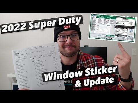 2022 F-250 Super Duty Lariat - Window Sticker and Order Update