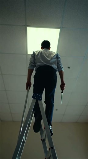 working on a ladder safety