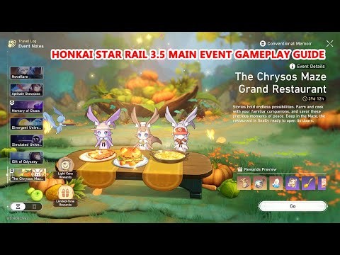 Honkai Star Rail : The Chrysos Maze Grand Restaurant : 3.5 Main Event Gameplay Guide