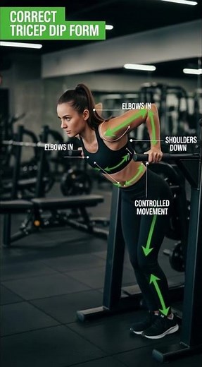 Perfect Your Tricep Dip! Get Strong, Sculpted Arms with Proper Form #TricepDip #ArmWorkout #fitness