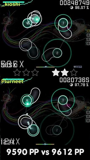 DUEL SHOW _kioshi vs Plurneet - osu! tournament [Map 3] #osu #replay #osugame #stream #streammoments