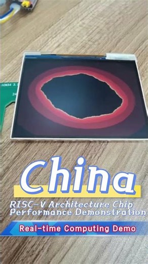 China RISC-V Architecture Chip Performance Demonstration, LCD Driver, MIPI Display