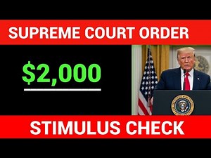 $2,000 Stimulus Check? Here’s What the Supreme Court Actually Did