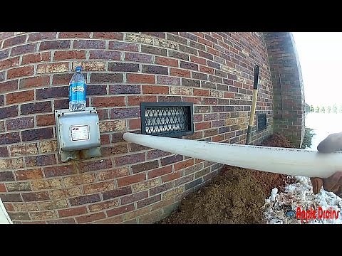 How To Drill (Core) Through Foundation Wall for Sump Pump Discharge, by Apple Drains