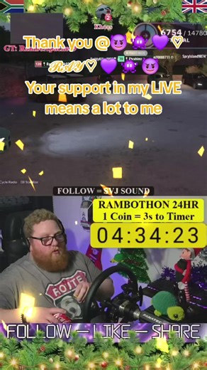 Top Gifter in the Rambothon 😈 👾 💜 ♡ 𝓡𝓐𝓨 ♡ 💜 👾 😈, thank you for the incredible support in my LIVE! I will keep creating better LIVE content! @😈 👾 💜 ♡ 𝓡𝓐𝓨 ♡ 💜 👾 😈 #tiktoklive #livehighlights #livegift #flyingjets #leonthekitten