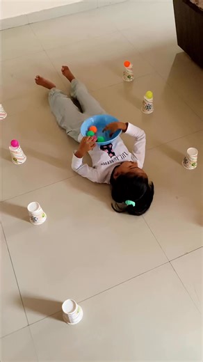 128K views · 1.1K reactions | Indoor Game For Kids | Physical Development Activity World Of Vedi #worldofvedi #vedi #kidsactivities #education #indoorgames #kidsgames #games #ballgames #Balance #PhysicalDevelopment #MotorSkills #toddler #kindergarten #fbreels #momlife #learningthroughplay #learning #parenting #playtime | World Of Vedi | Facebook