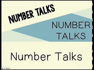 Number Talks Video - YouTube