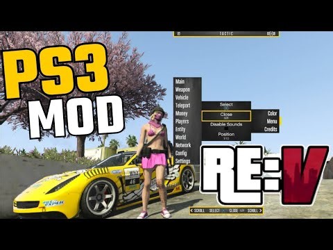 PS3 MOD MENU TACTIC PKG DIRETO DO PS3 GTA:REV TUTORIAL FACIL!