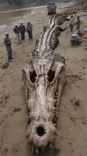 Expedition Finds Giant Crocodile Skull in Congo Basin—Estimated 50 Feet Long