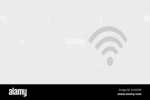 wifi icon symbol blinking to wireless network signal connection on white background. 4k motion graphic animation Stock Video Footage - Alamy