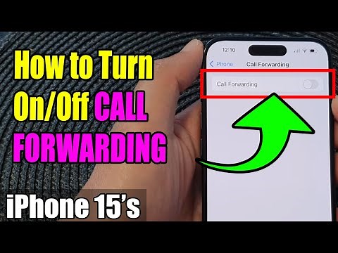 iPhone 15/15 Pro Max: How to Turn On/Off CALL FORWARDING