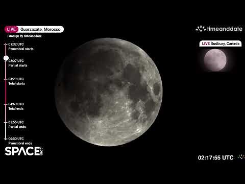 Watch the lunar eclipse begin in 1-minute time-lapse