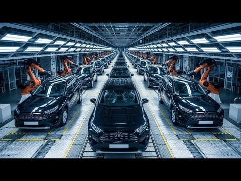 how Toyota produces thousands of RAV4 SUVs trucks daily