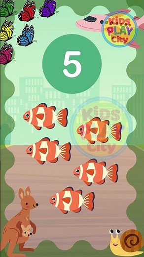 ✨ Number 5 Adventure for Kids! 🌟 Learn to Count with Fun and Colors! 🎨 | Kids Play City