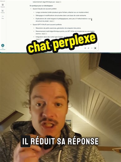 Le problème n'est pas que l'IA hallucine, c'est que vous l'utilisez mal. ChatGPT est un génie du langage, pas une encyclopédie. Pour les faits, les chiffres et les sources réelles, il y a un outil bien plus puissant. #intelligenceartificielle #ia #chatgpt #perplexity #astuce