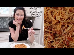 SPAGHETTI w/ ITALIAN SAUSAGE (using our sausage) | Margot Brown