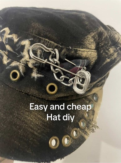 Hat DIY: Transforming Thrifted Finds into Gothic Style