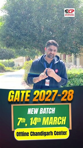 All Branches, New Batch GATE 2027-28 Chandigarh Offline Center
