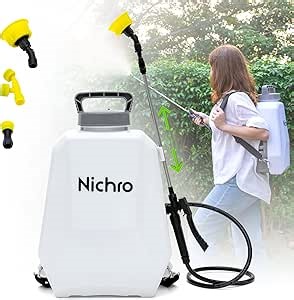Amazon.com : Battery Powered Backpack Sprayer 3 Gallon, Electric Backpack Sprayer with 4 Nozzles, 0-100 PSI Adjustable Pressure Garden Weed Sprayer with Retractable Wand & Adjustable Strap for Garden, Lawn : Patio, Lawn & Garden