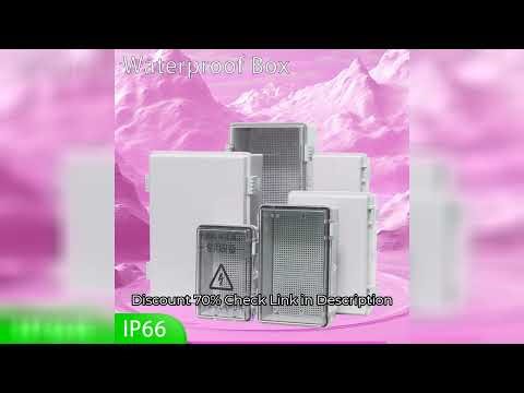 IP66 Plastic Transparent Gray Waterproof Enclosure Safe Box for Outdoor Electronic Projects Electric